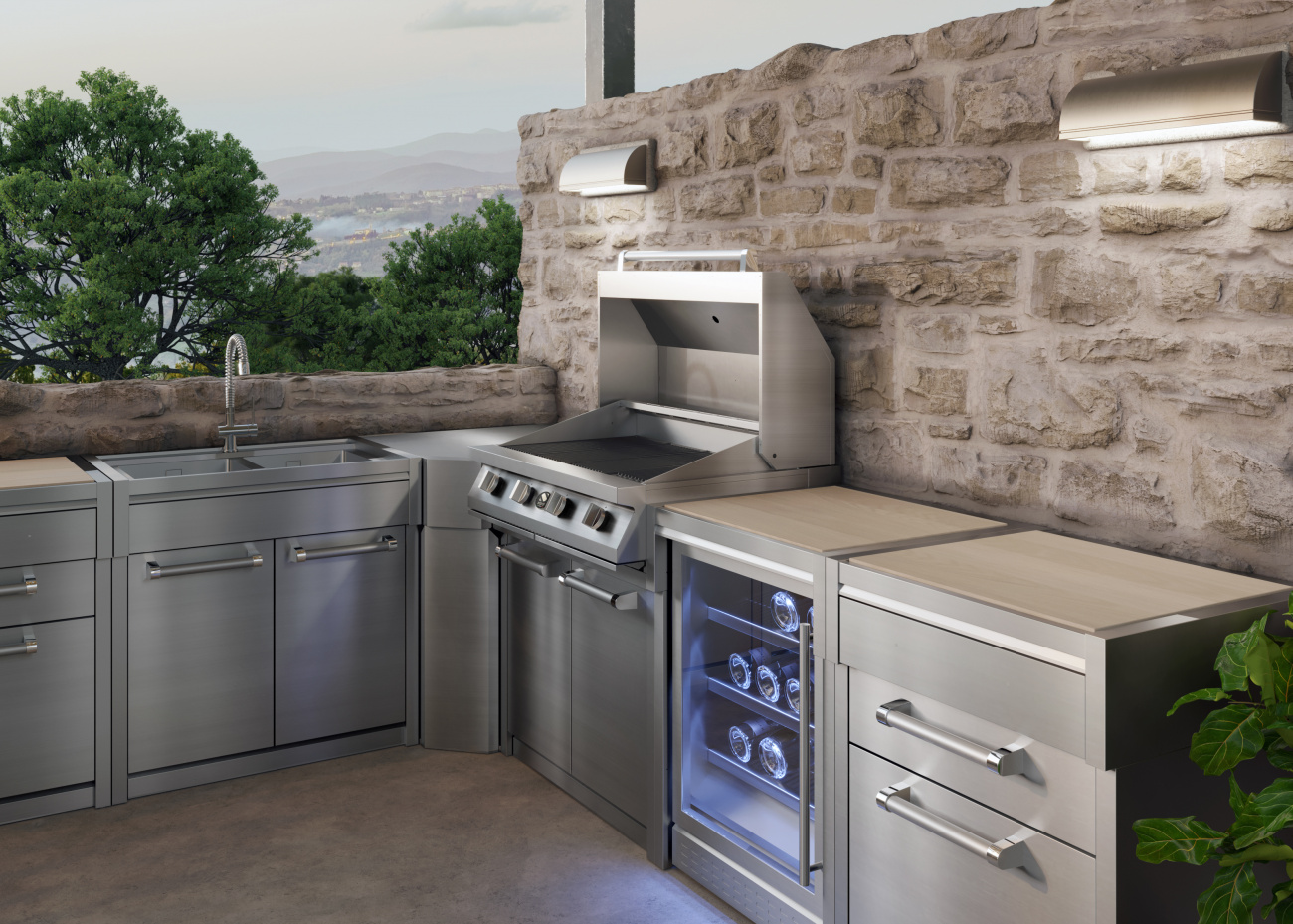 SWING 90 WORKTABLE | Steel Cucine